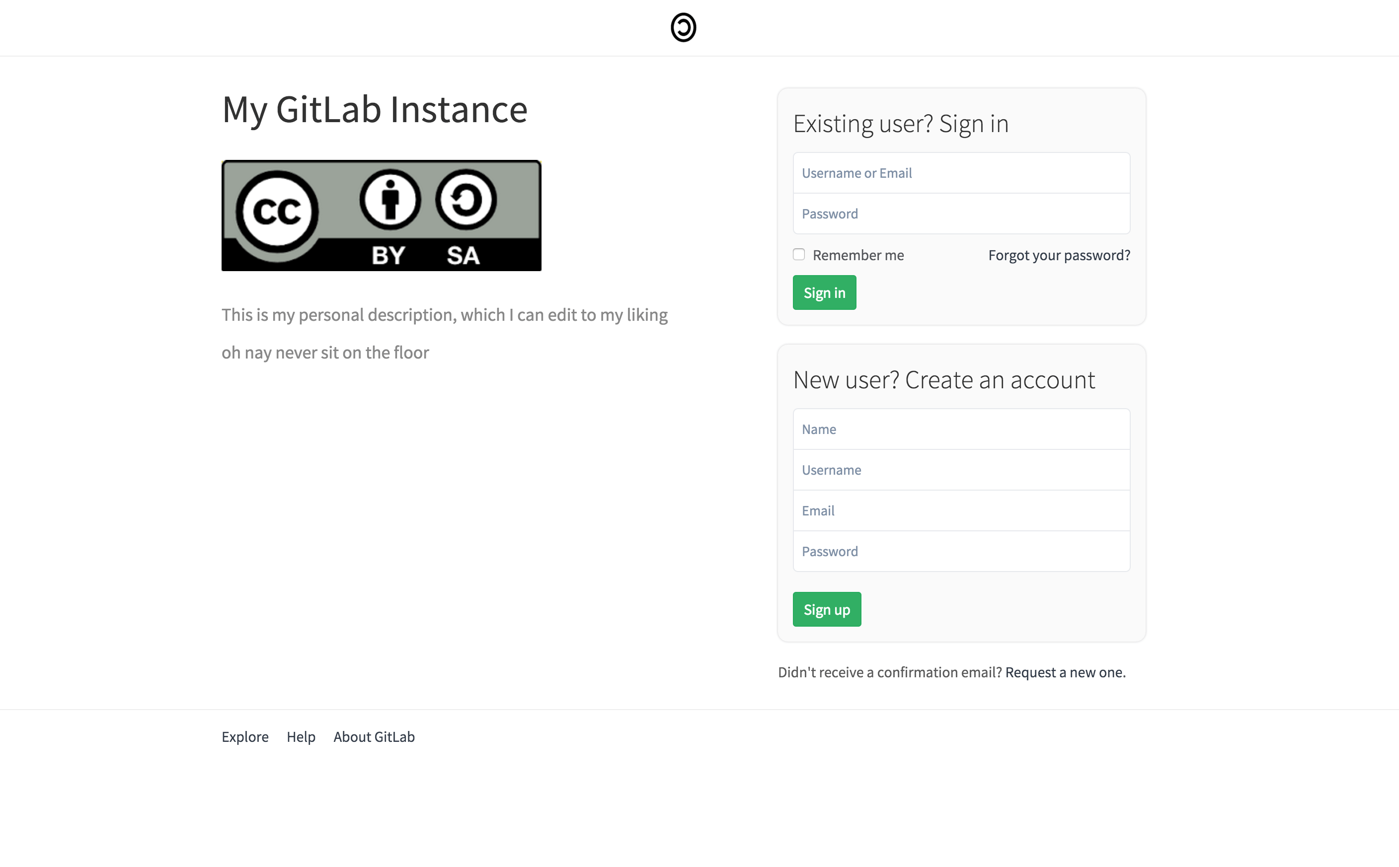 Branded login page · Customization · Help · GitLab